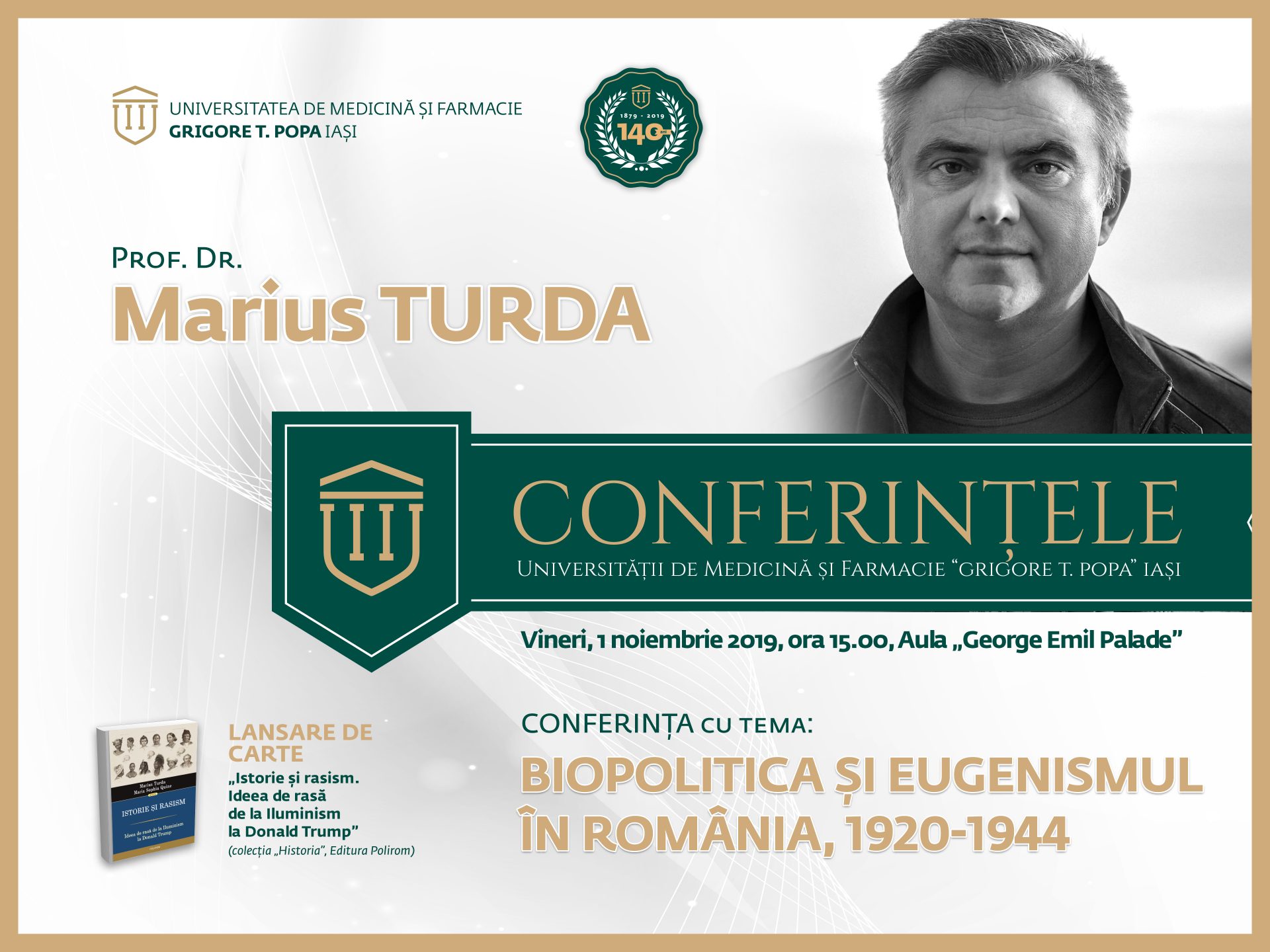 Marius Turda, profesor la Oxford Brookes University, prezent pentru a ...